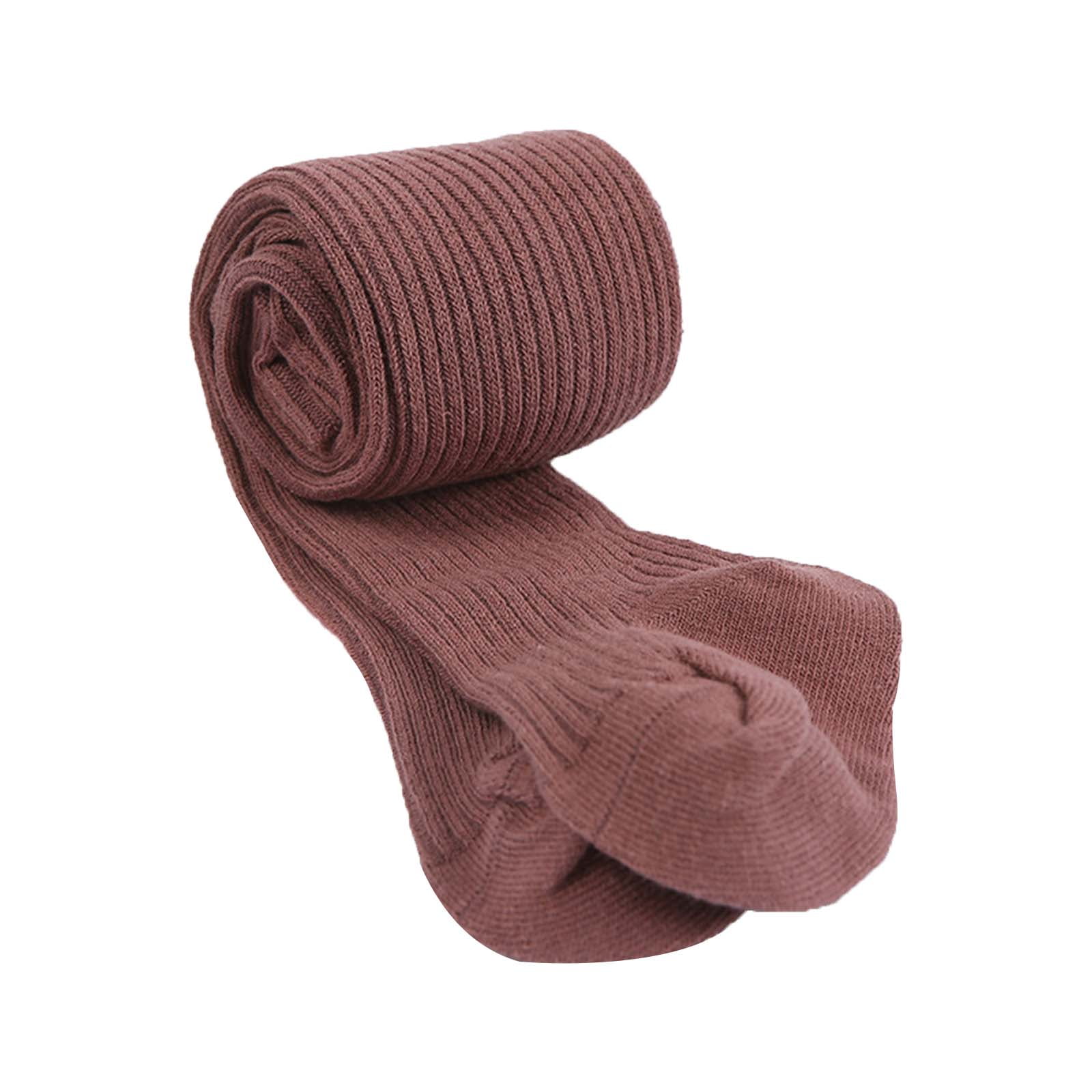 Qiylii Girls Knit Cotton Tights Thread Crochet Pantyhose Warm Ribbed ...