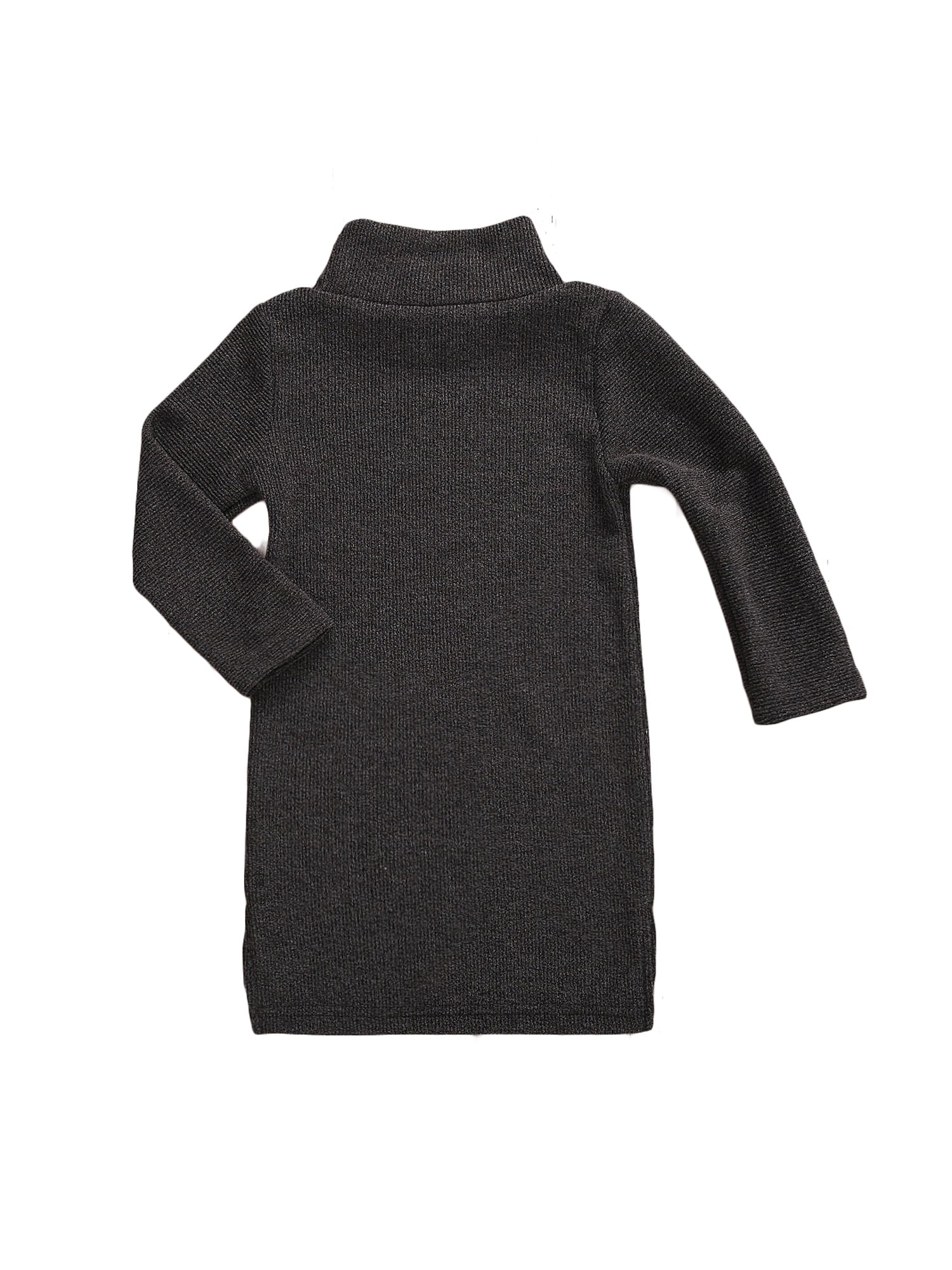 Qiylii Girls Sweater Dress, Long Sleeve Turtle Neck Solid Color Slim ...