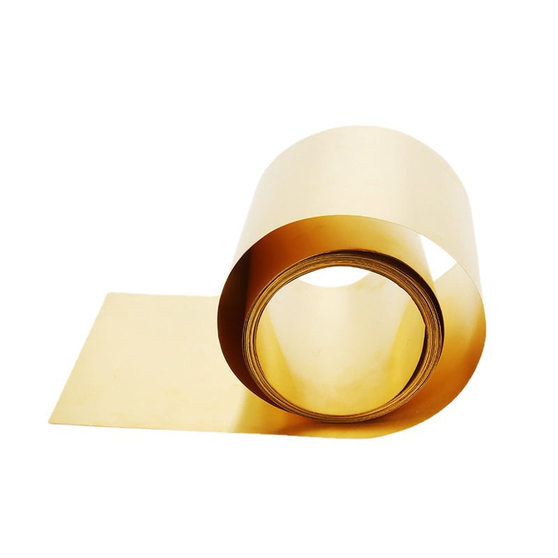Qiysamall 1 Roll Brass Sheet Brass Foil Sheet Roll Wear-resistant And ...