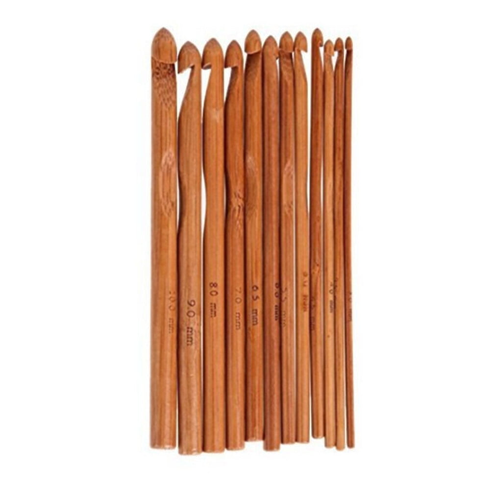 Qiysamall 1 Set of 12Pcs Knitting Rod Knitting Crochet Wheel Needle ...