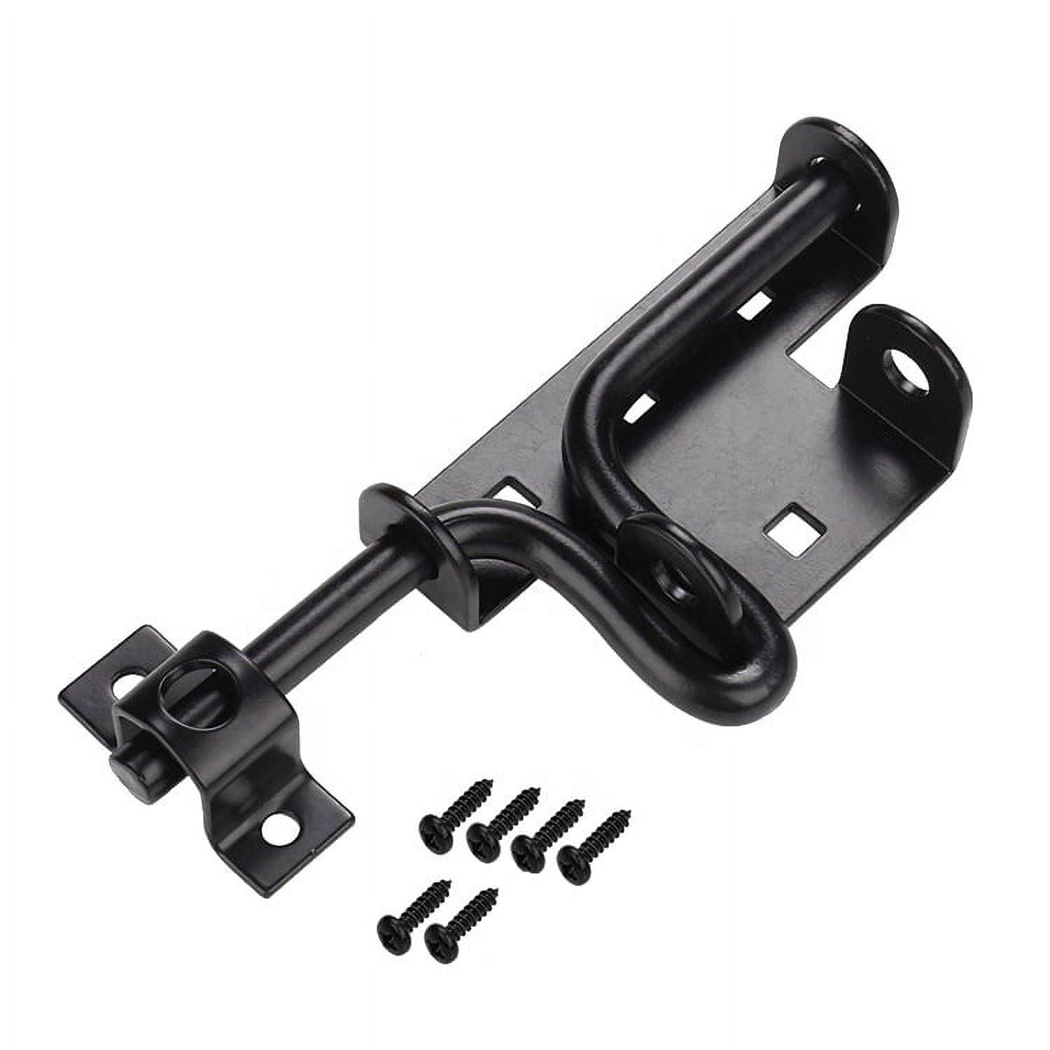 WRITWAA Fence Gate Hardware Black 1 Set 6.3x2.8x1.2in - Walmart.com