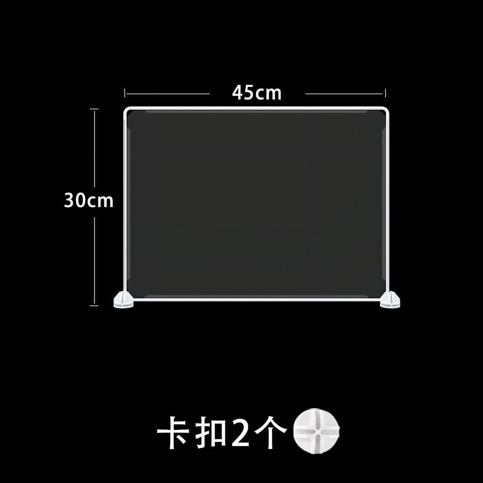 Qiysamall 1 Set Plastic Clear Safety Partition Public Area Desk Divider ...