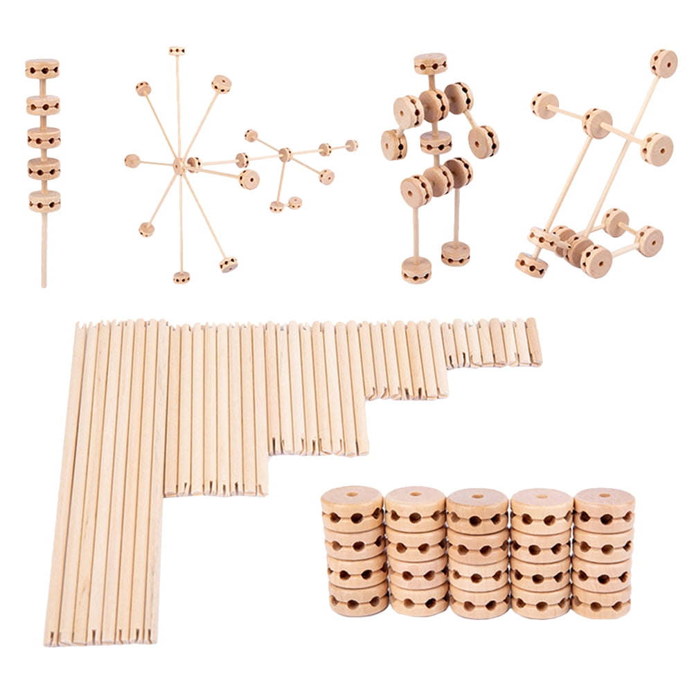 Qiysamall 1 Set of Building Planks Set Wooden Building Block for Kids ...