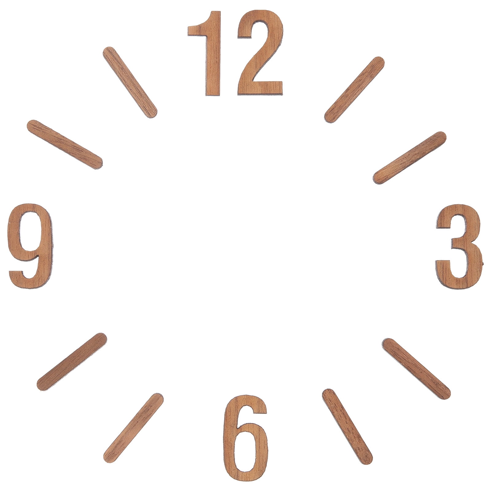 Qiysamall 1 Set of Clock Numerals Set Wood Numbers Digital Clock ...