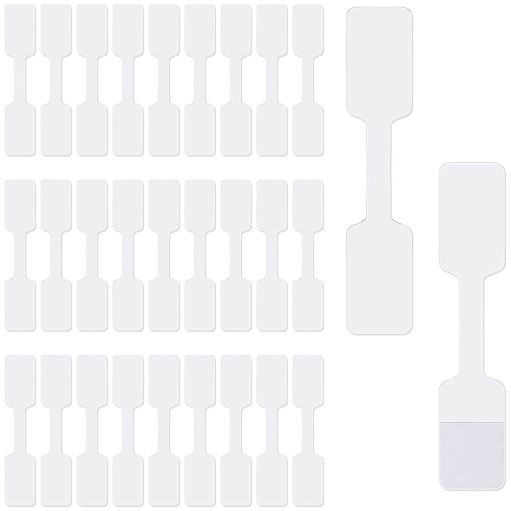 Qiysamall 100pcs Computer Cord Tags Identification Cable Tags Adhesive ...