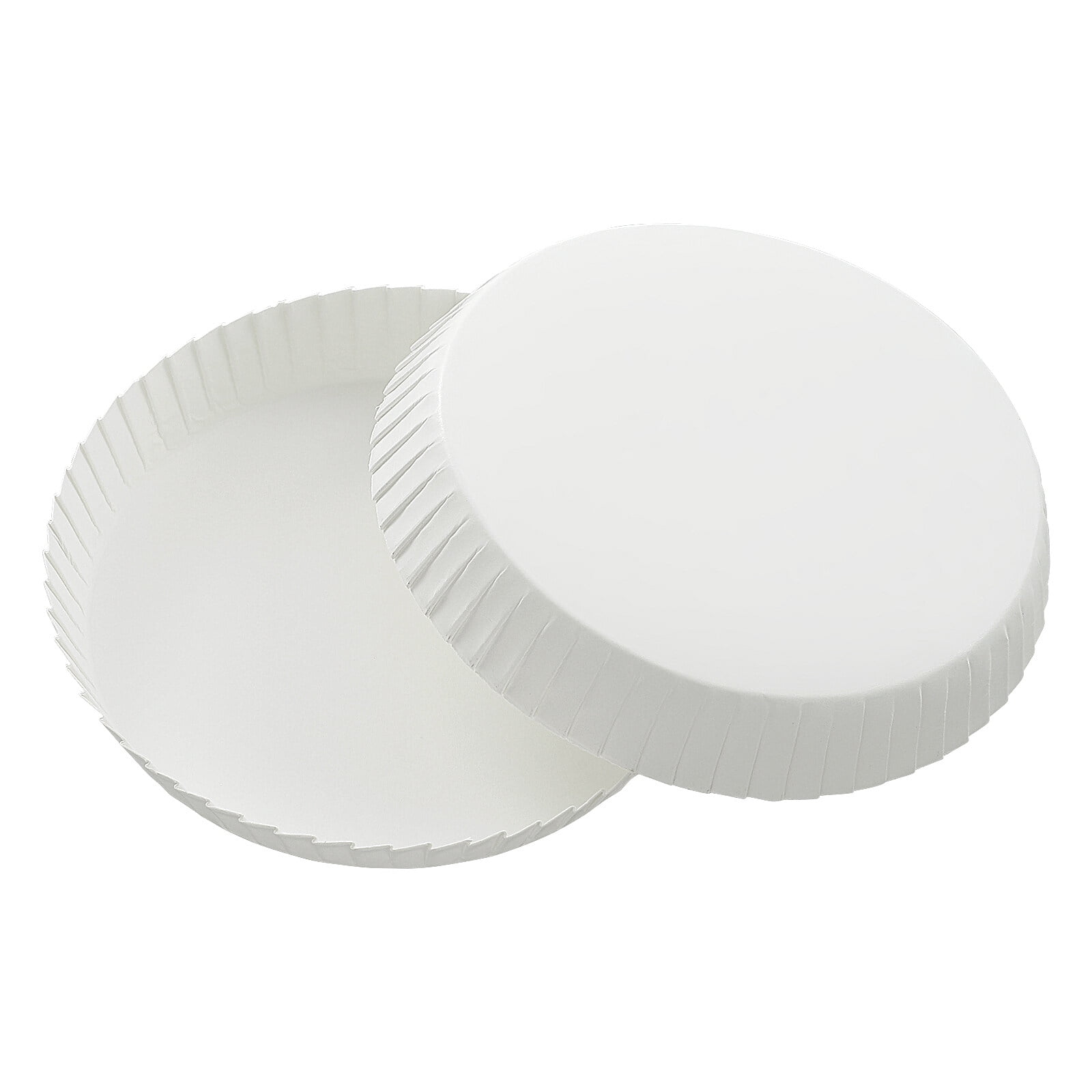 Qiysamall 100pcs White Paper Cup Lids Cup Covers Paper Cup Lids Paper ...