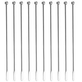 Qiysamall 10Pcs Metal Stirrer Coffee Stirring Stick Cocktail Swizzle ...