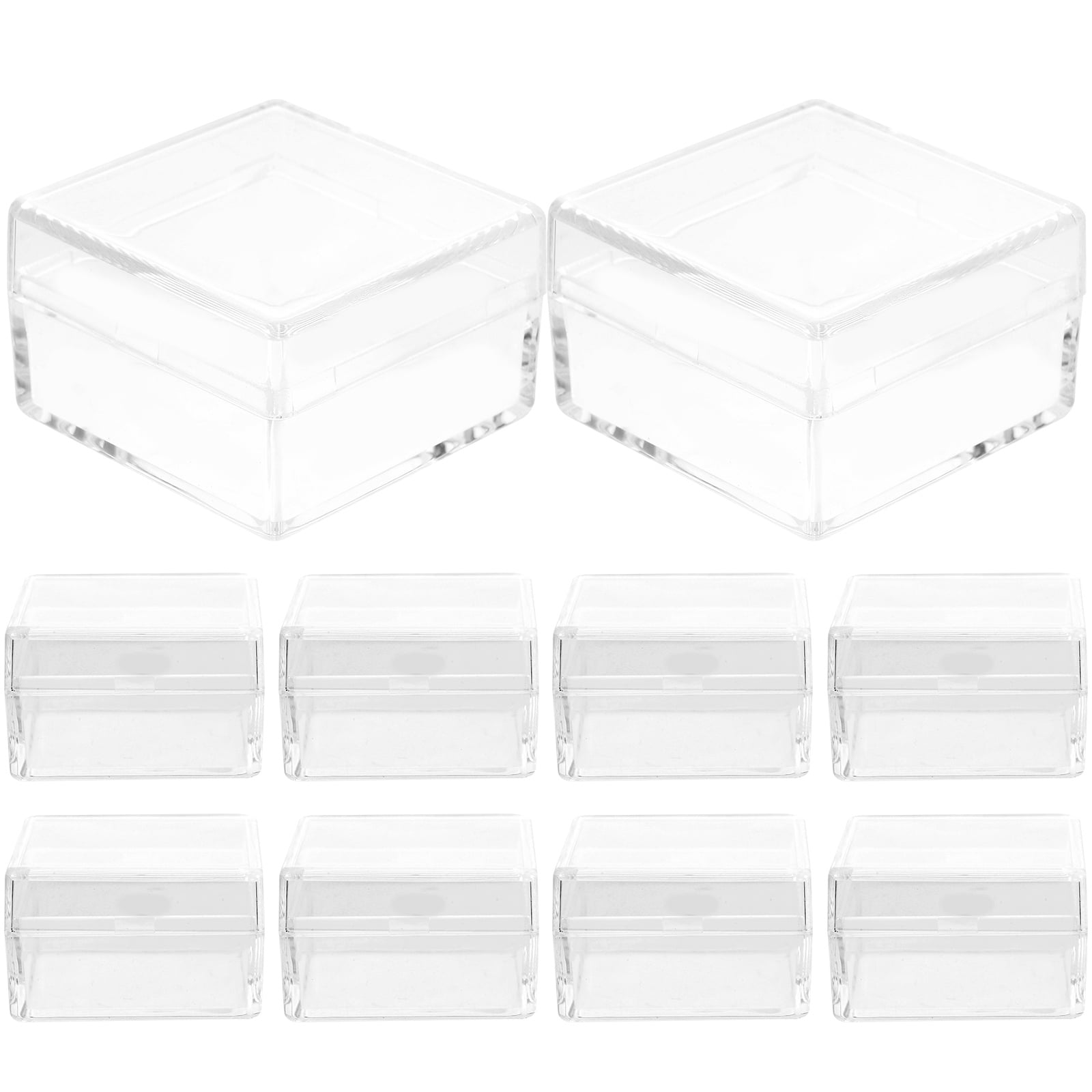 Qiysamall 10pcs Clear Specimen Display Box Specimen Containers Plastic ...