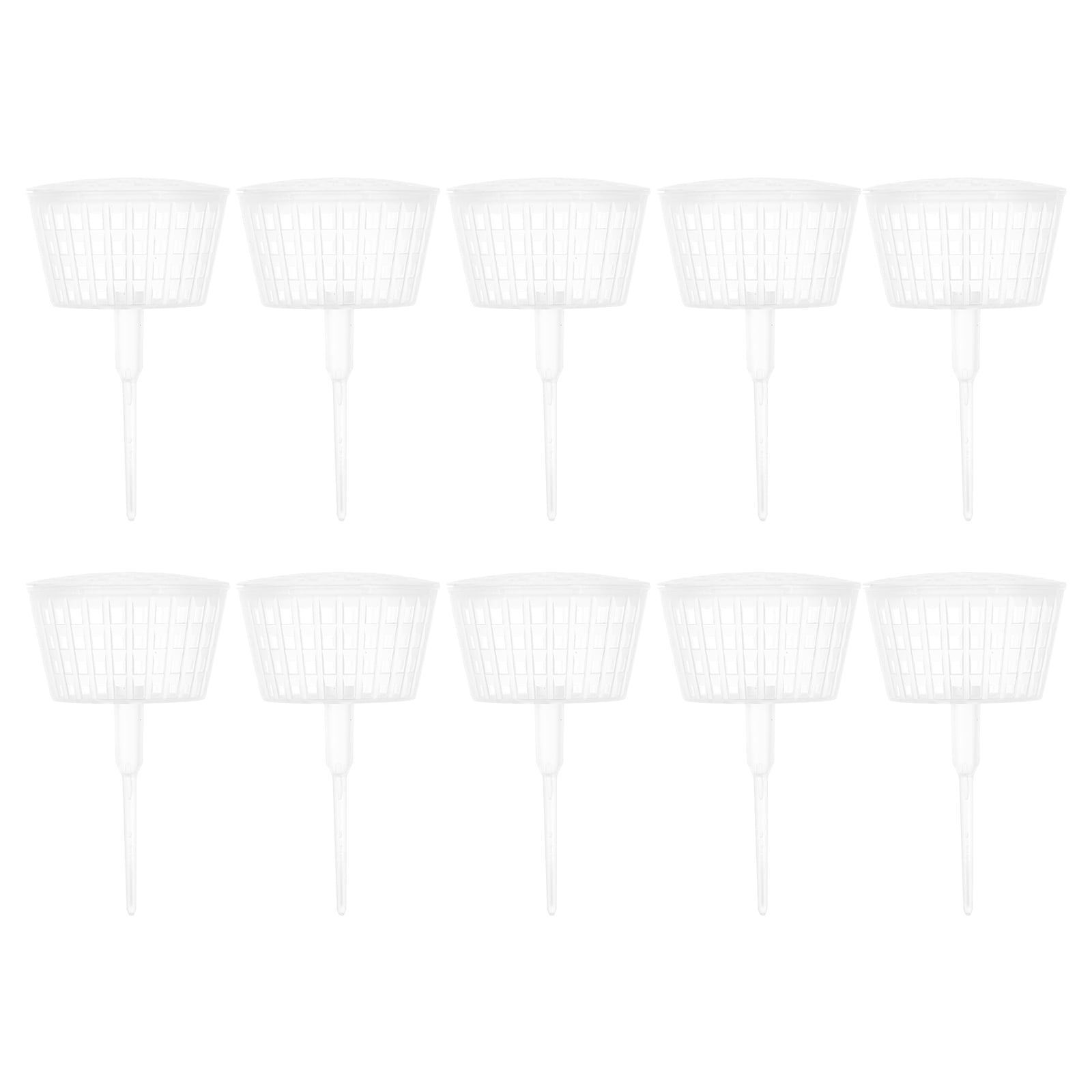 Qiysamall 10pcs Plastic Fertilizer Mesh Basket With Lid Bonsai ...