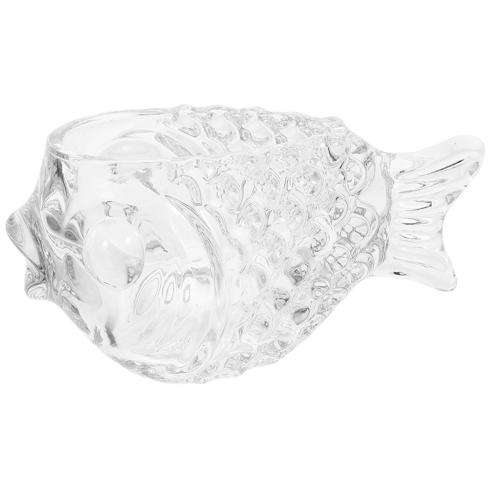 Qiysamall 1pc Decorative Fish-shaped Cup Multi-function Glass Water ...