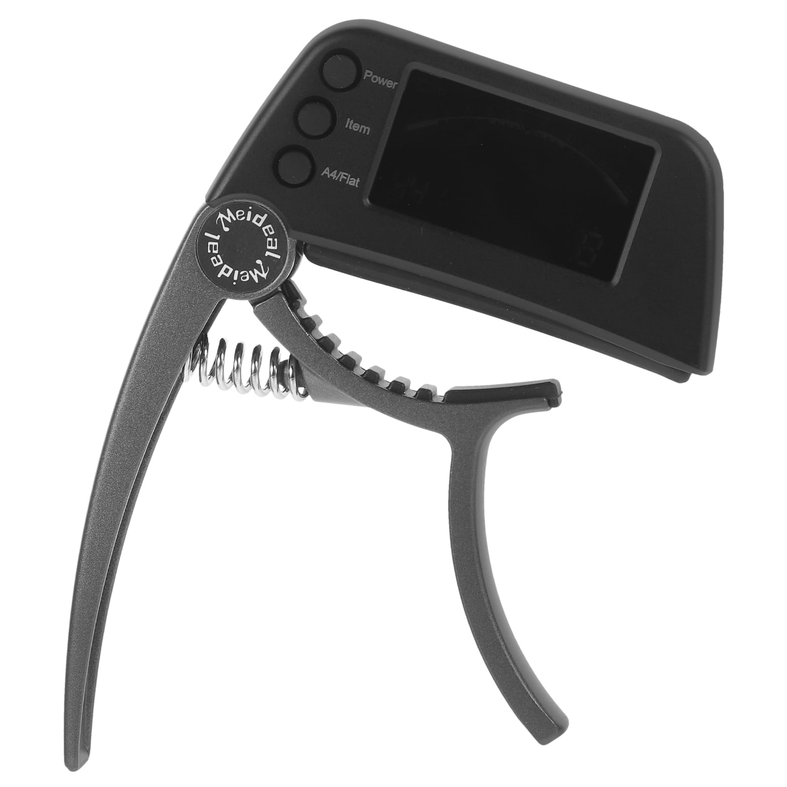 Qiysamall 2-In-1 Electric Digital LCD Electronic Guitar Tuner And Capo Clip-on Acoustic Bass ...