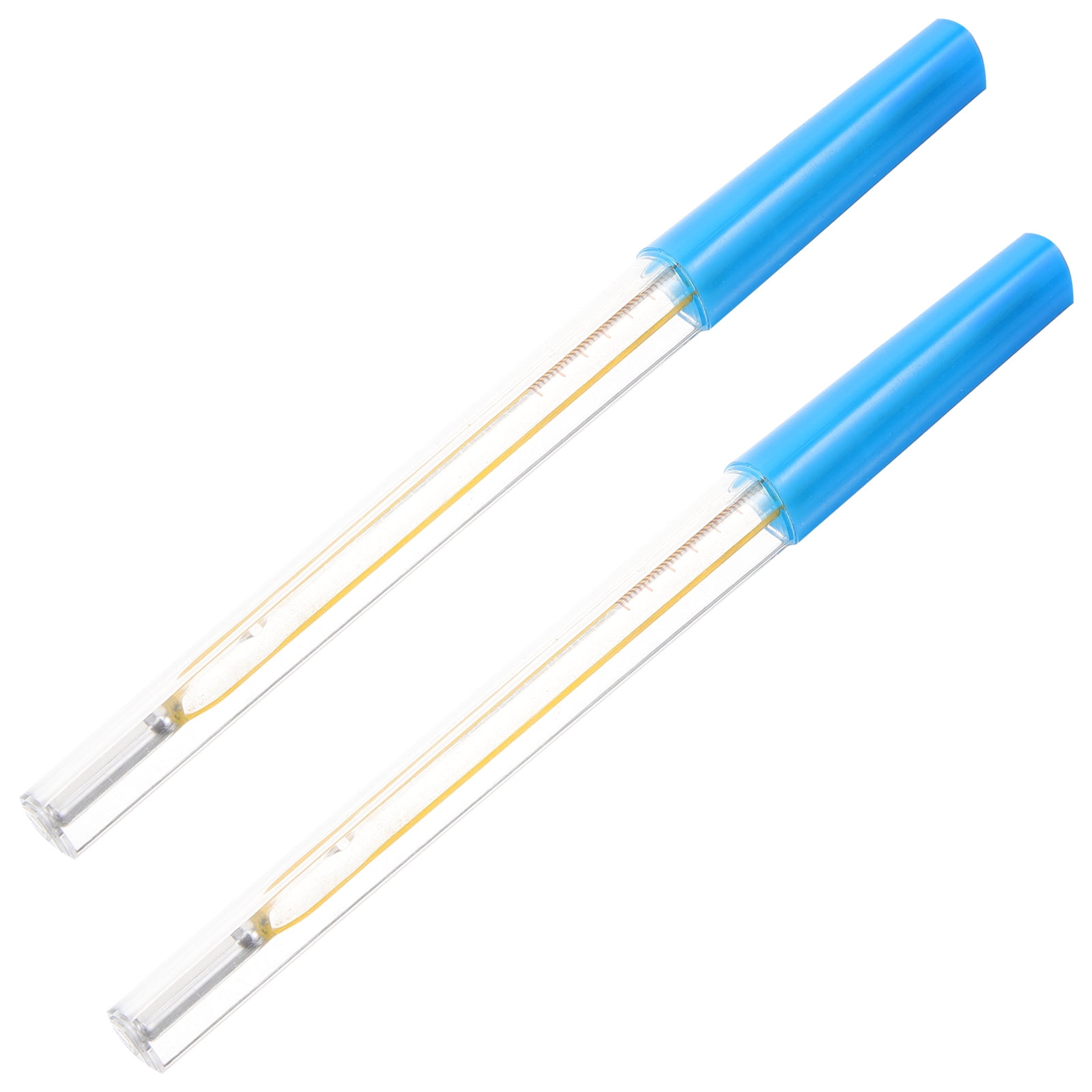 Qiysamall 2 Sets Glass Thermometer for Temperature Testing Portable ...