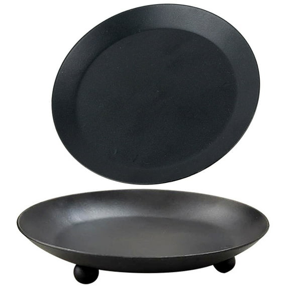 Qiysamall 2Pcs Delicate Candle Holders Modern Style Candle Trays ...