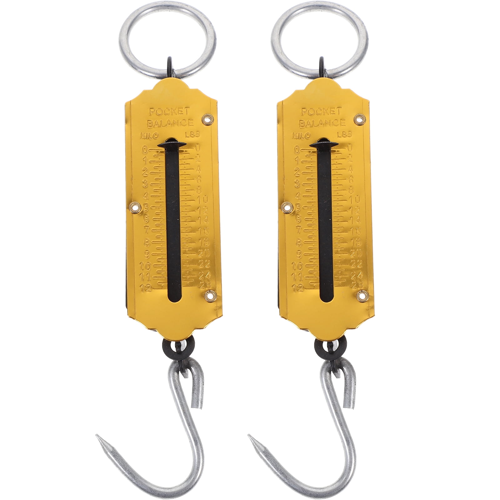 Qiysamall 2pcs Spring Scale 12kg Luggage Fishing Weight Scale Hanging ...