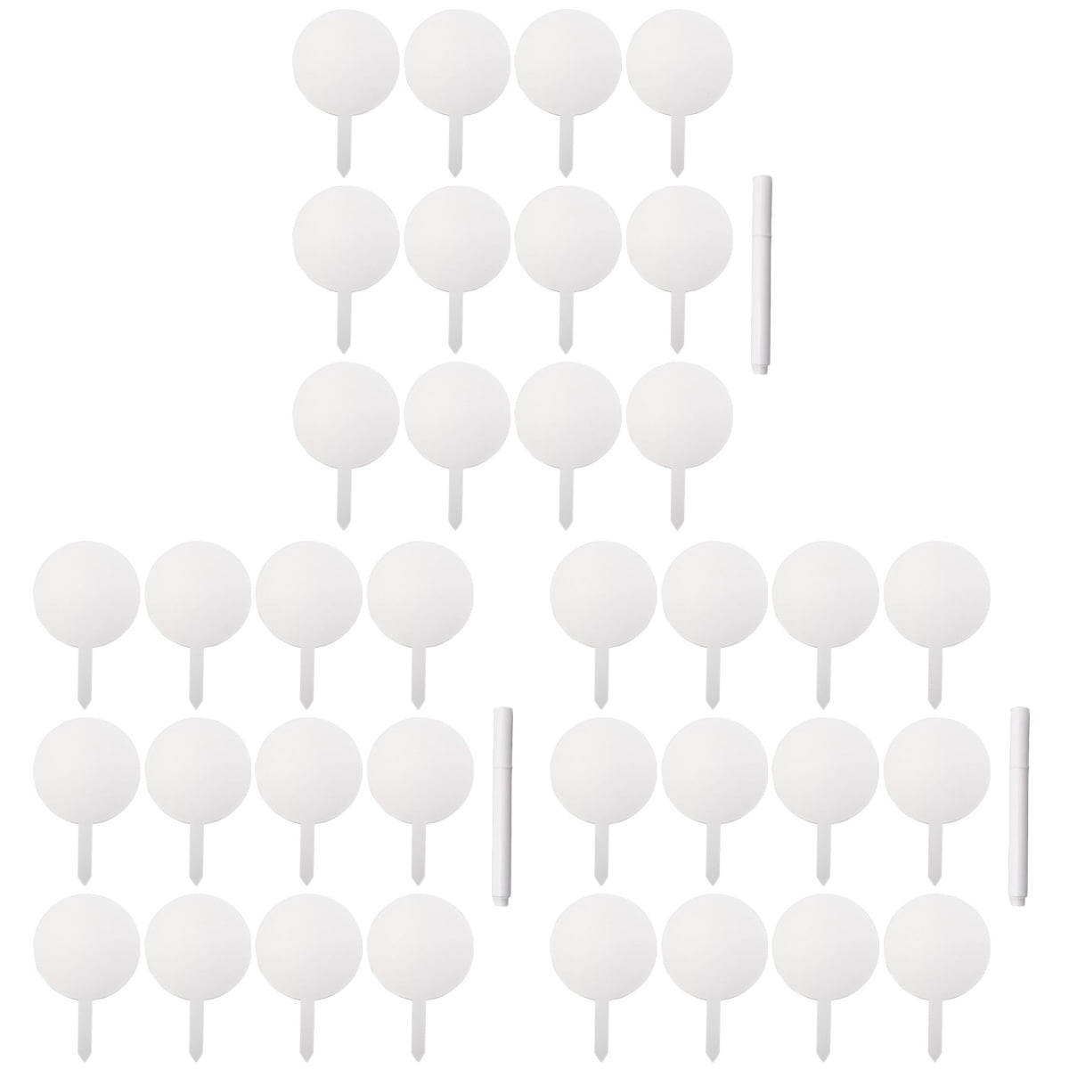 Qiysamall 36 pcs Acrylic Plant Markers Plant Label Tags Reusable Plant ...