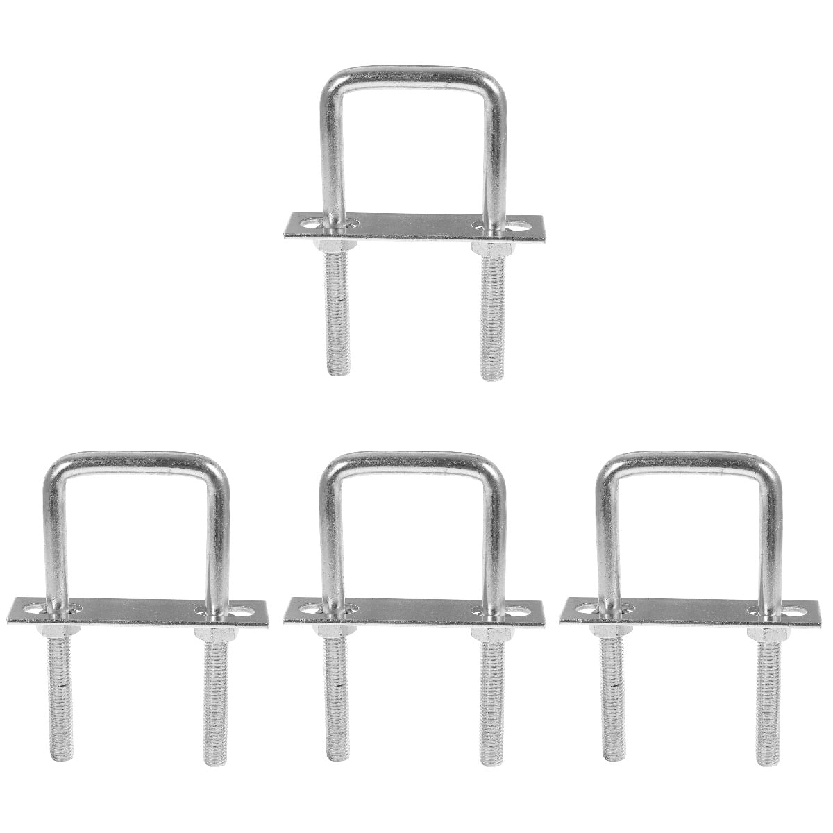 Qiysamall 4 Count Bolts Fasteners Clamp 3 Inch Wide U-Bolts for Trailer ...