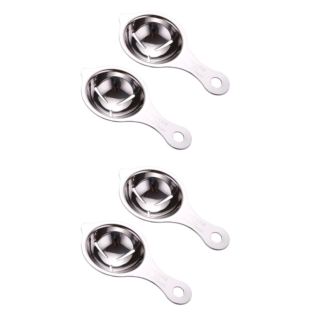 Qiysamall 4-Piece Portable Stainless Steel Separator Divider Yolk Sieve ...