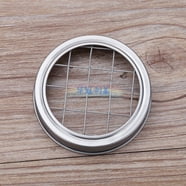 Visland Flower Jar Lid High Durability Rust-proof Metal Floral Insert Canning Grids Mason Jar ...