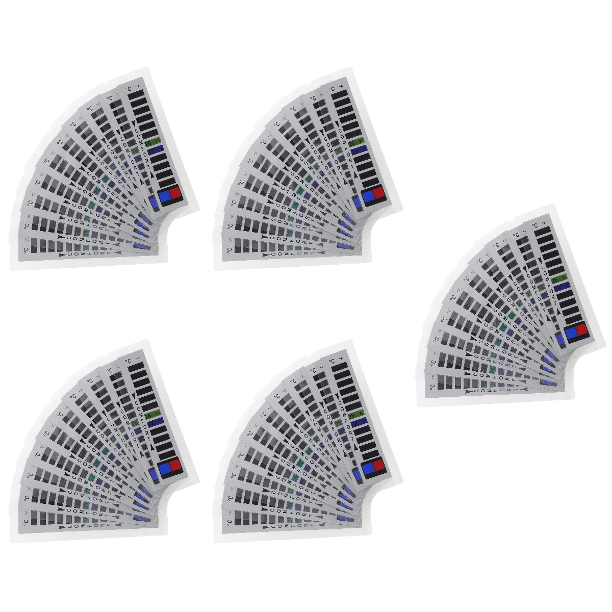 Qiysamall 50 Pcs Fish Tank Stickers Aquarium Thermometer Jacket ...