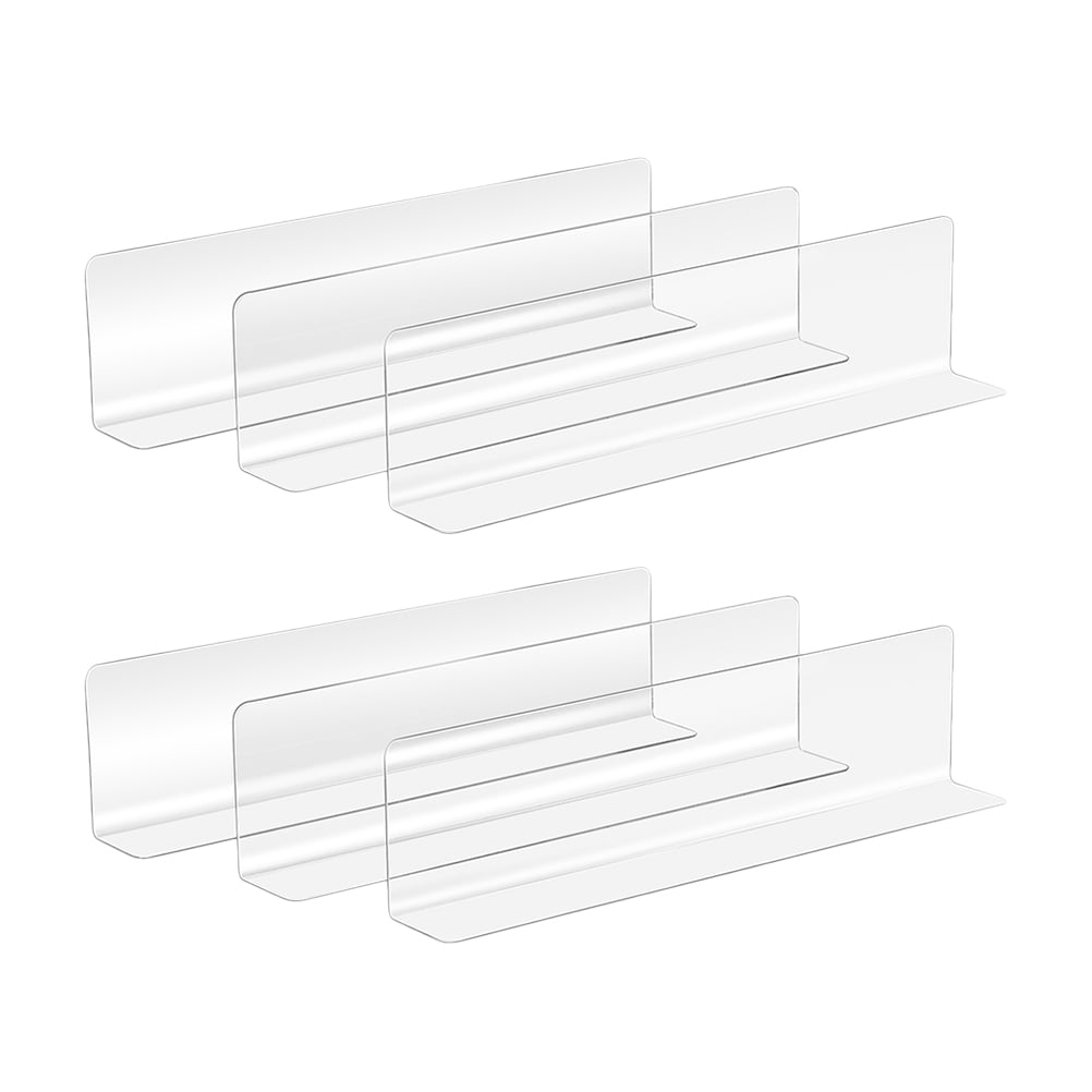 Qiysamall 6pcs Supermarket Blocker Cabinet Dividers Shelf Organizer ...