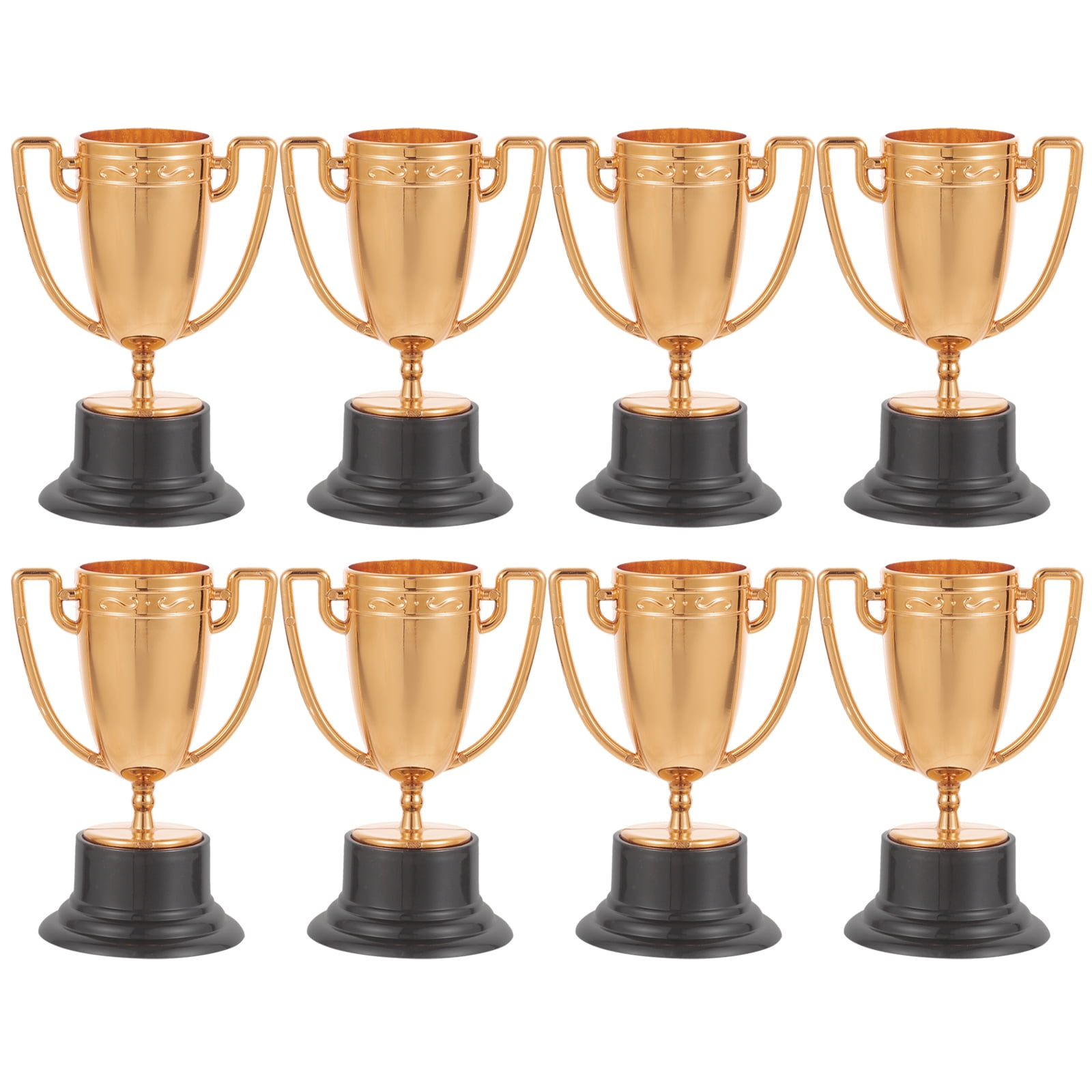 KALLORY Mini Trophy Cup Golden Plastic 8Set 3.2x2.2in - Walmart.com