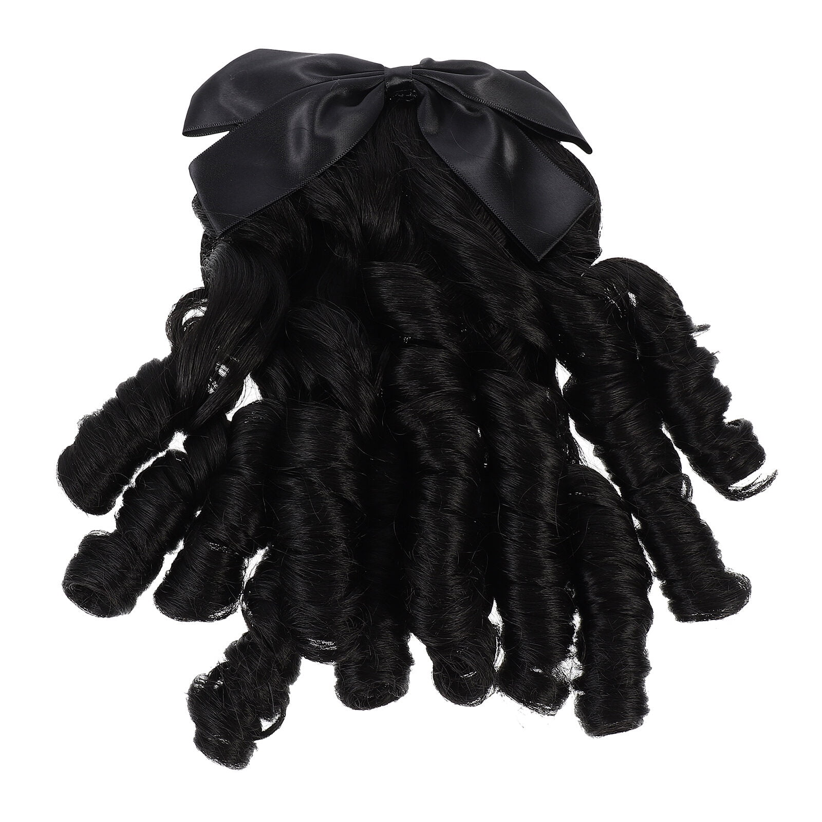 Retro Curly Hairpiece Ponytail Wig Extension for Women Headdress ...