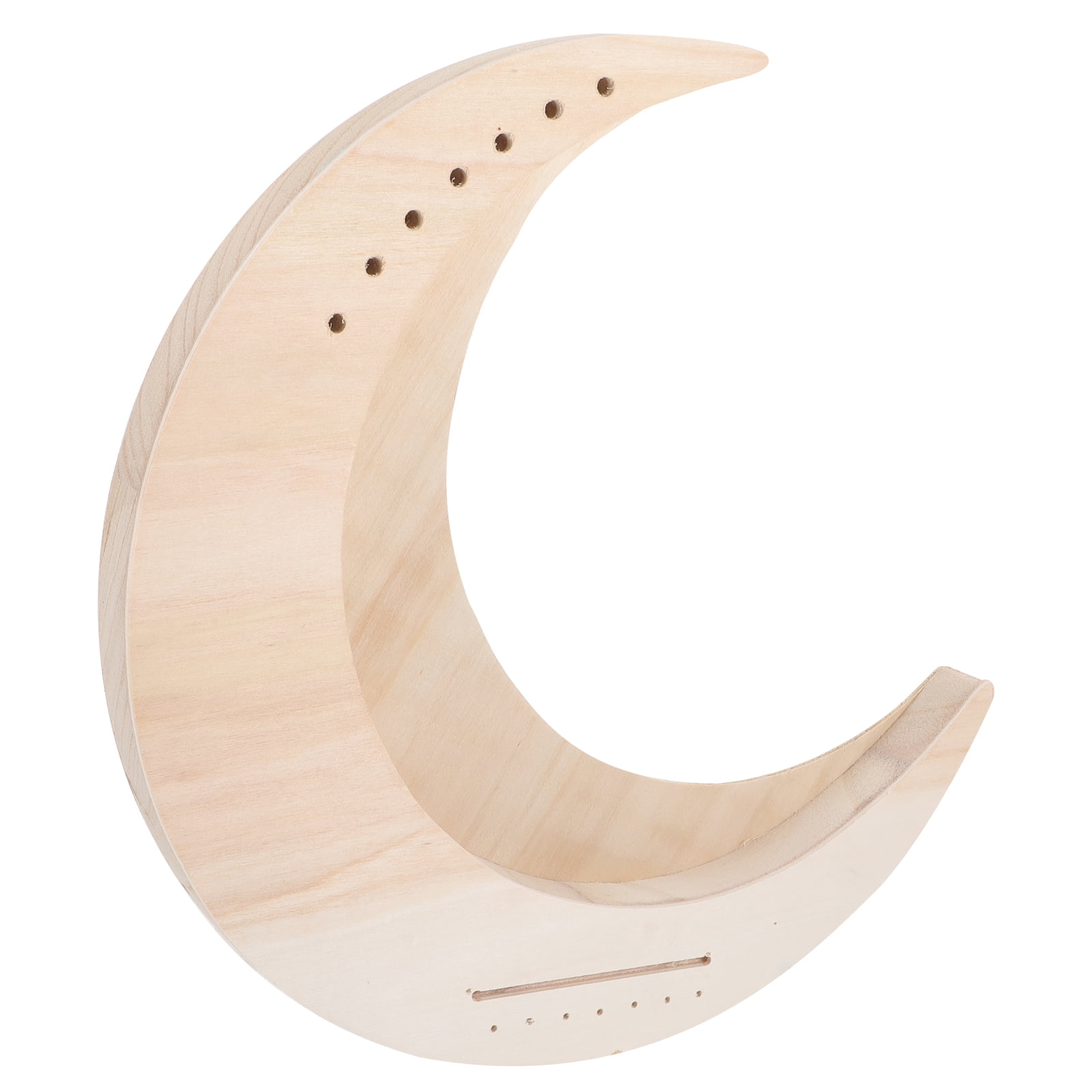 Qiysamall Lyre Harp Moon Shaped Harp Instrument Wood Body 7-string ...
