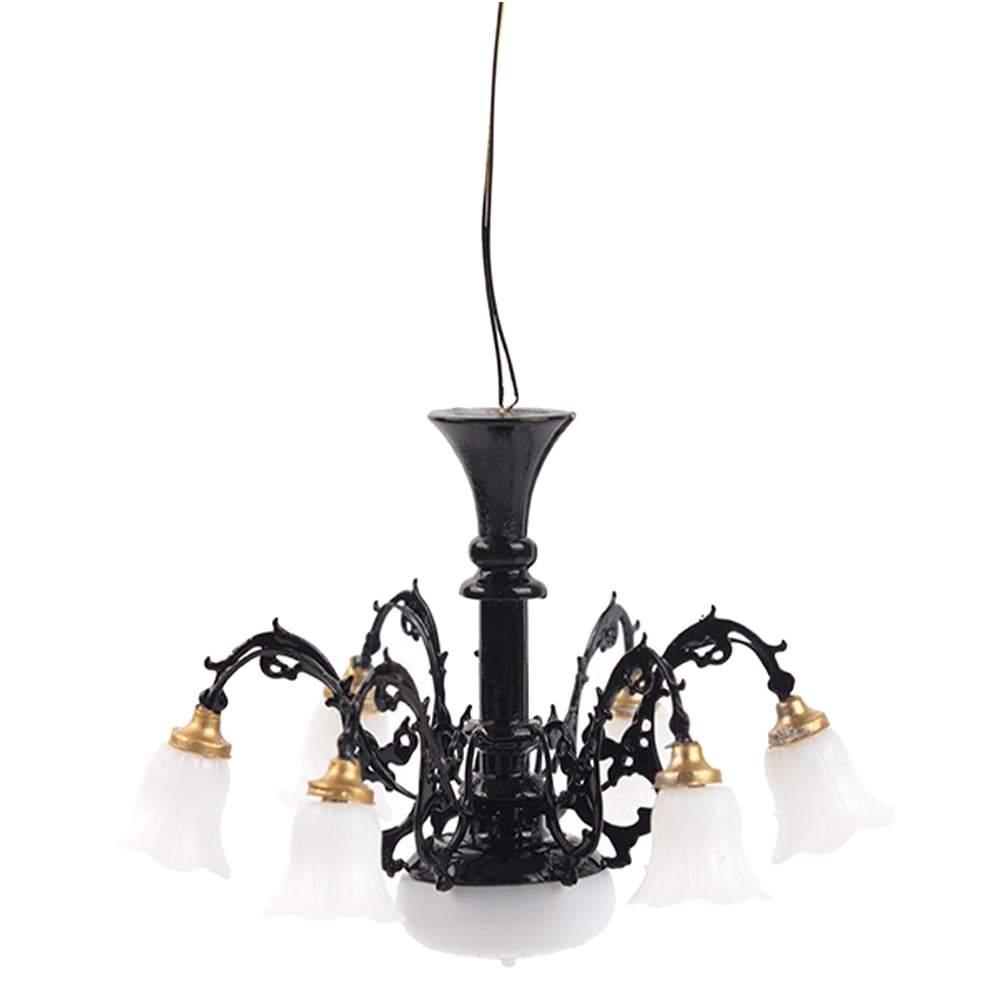 Qiysamall Mini Chandelier Tiny House Decor Miniature Landscape Lamp ...