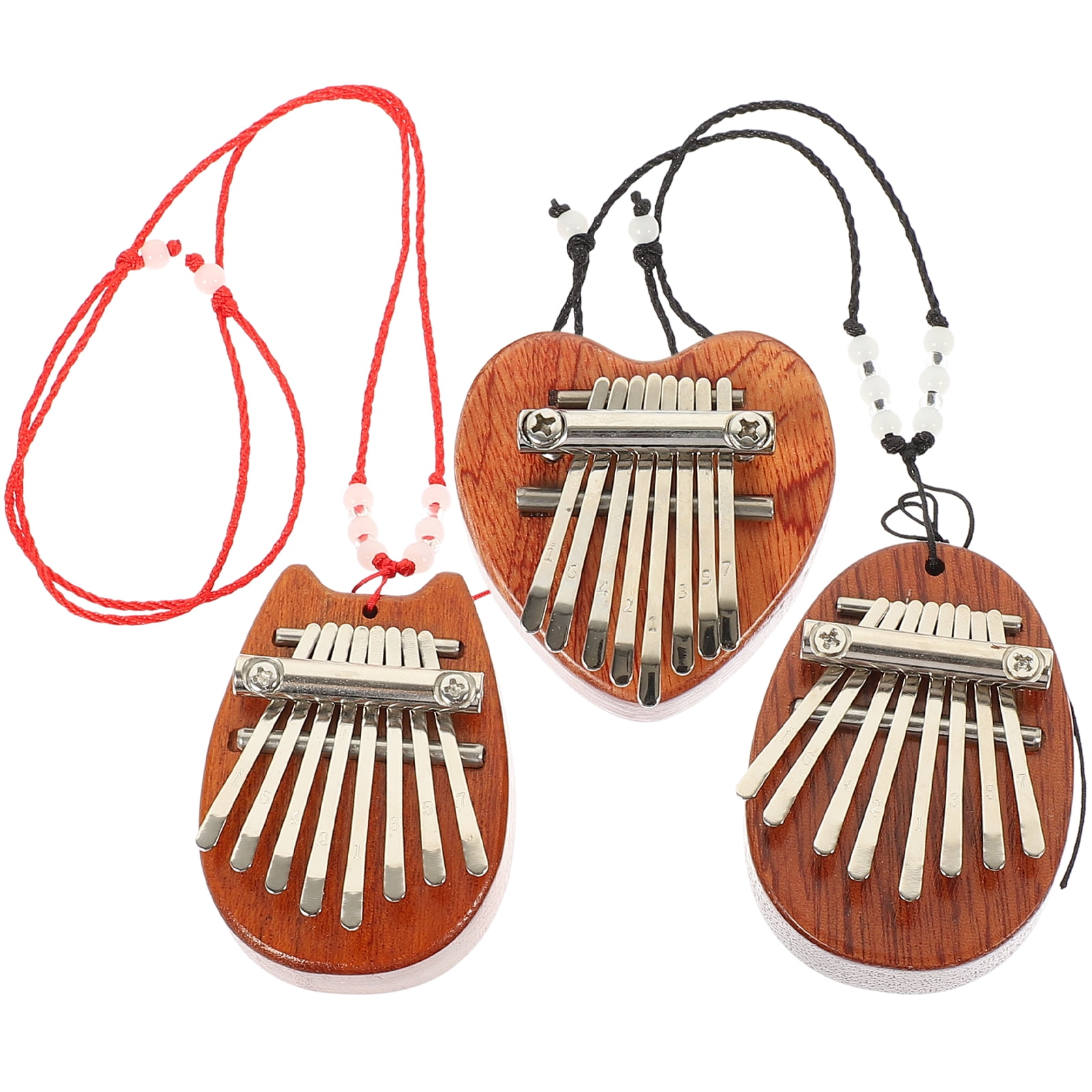 Qiysamall Pianos 8 Tone Thumb Cartoon Musical Instruments Mini Kalimba ...