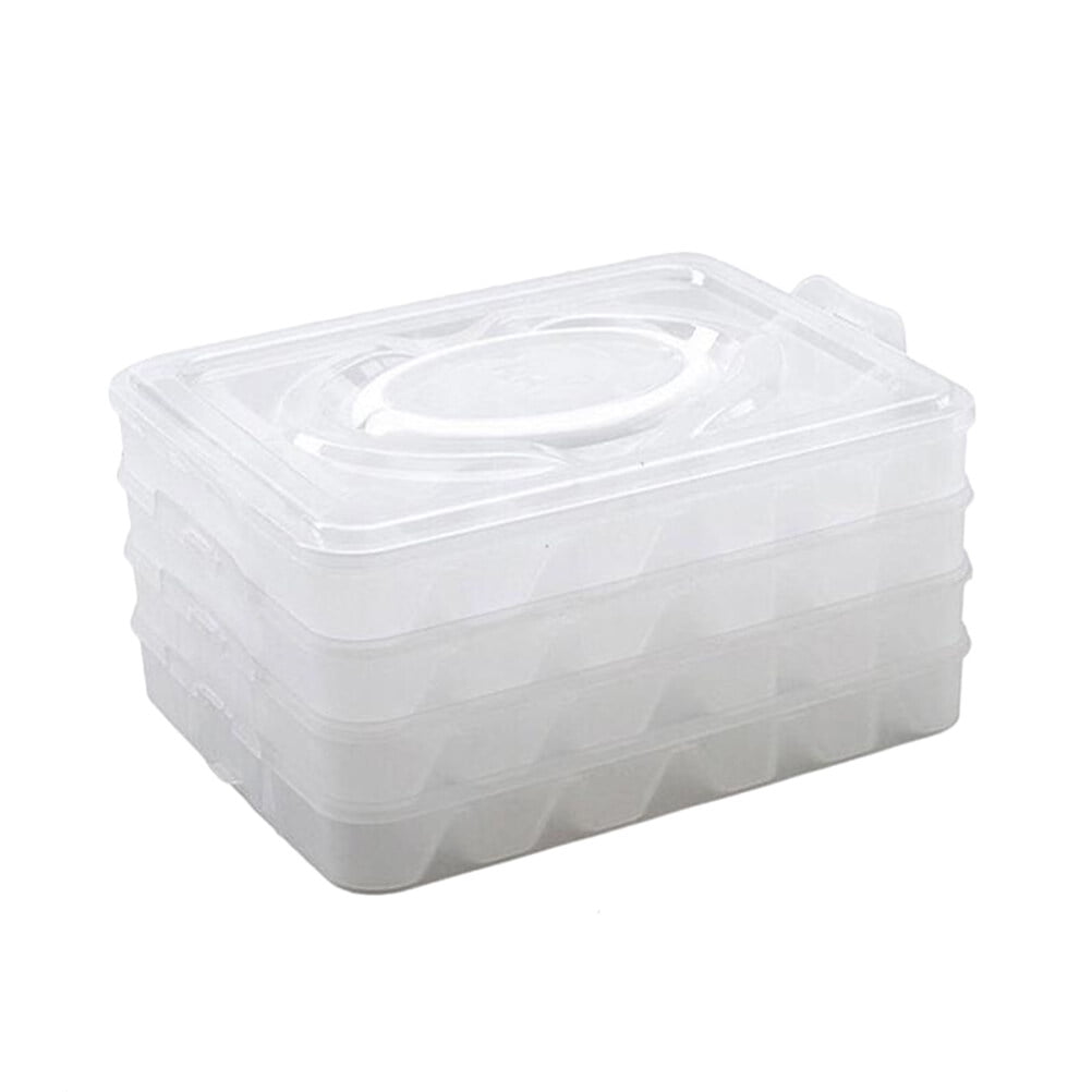 Qiysamall Refrigerator Fresh-keeping Dumpling Storage Box Four Layers ...
