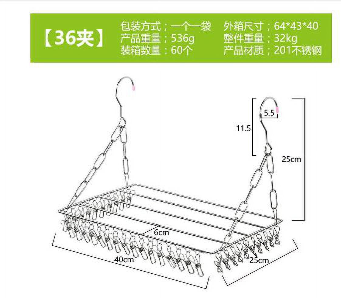 Qiysamall Sock Drying Rack Laundry Drying Rack With Clips Hanging ...