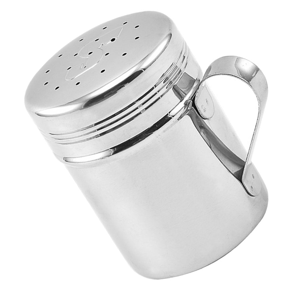Qiysamall Stainless Steel Shaker with Lid for Sugar Cinnamon Pepper ...