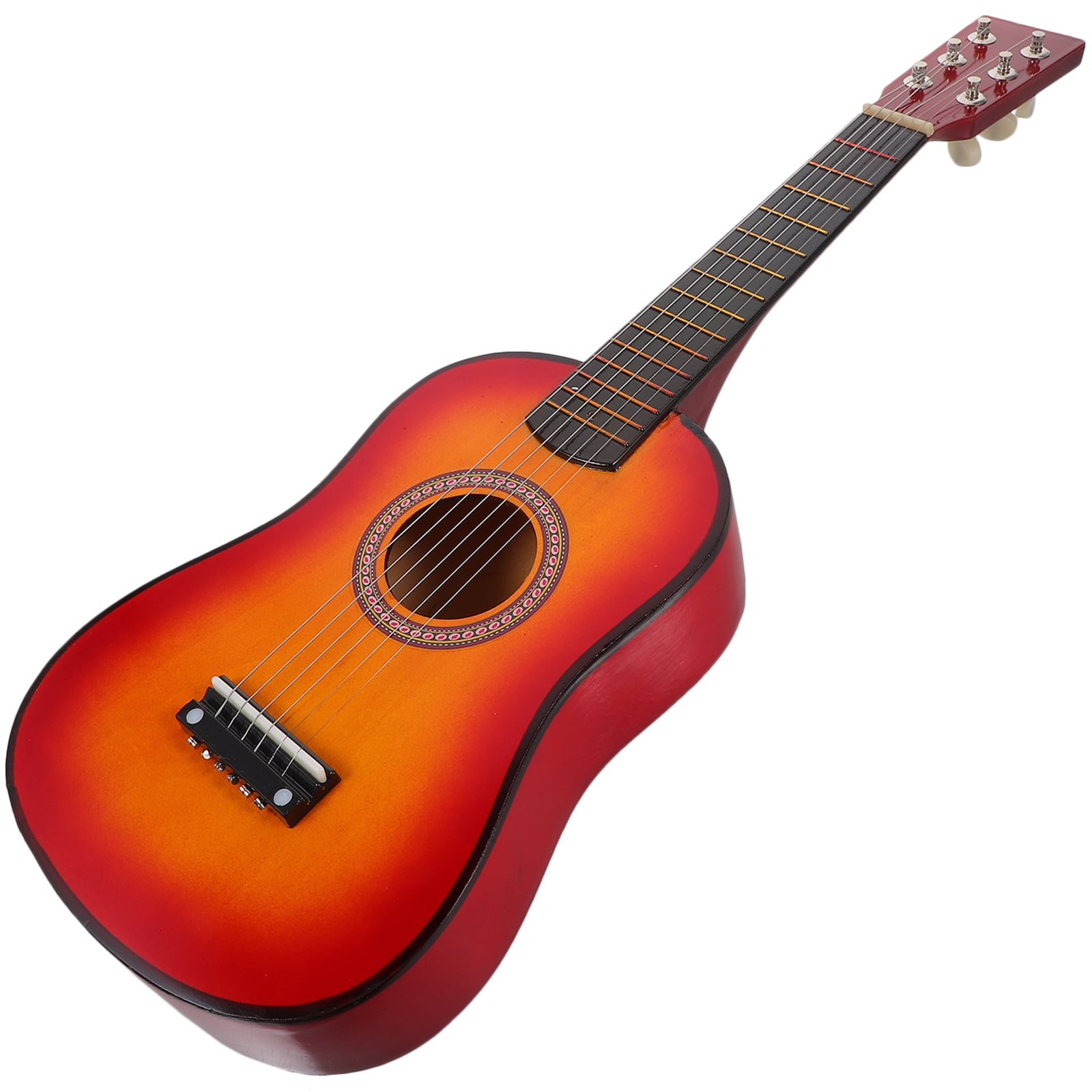 Qiysamall Toy Guitar 21 Inch Toddler Playing Guitar Toy Wood Folk ...