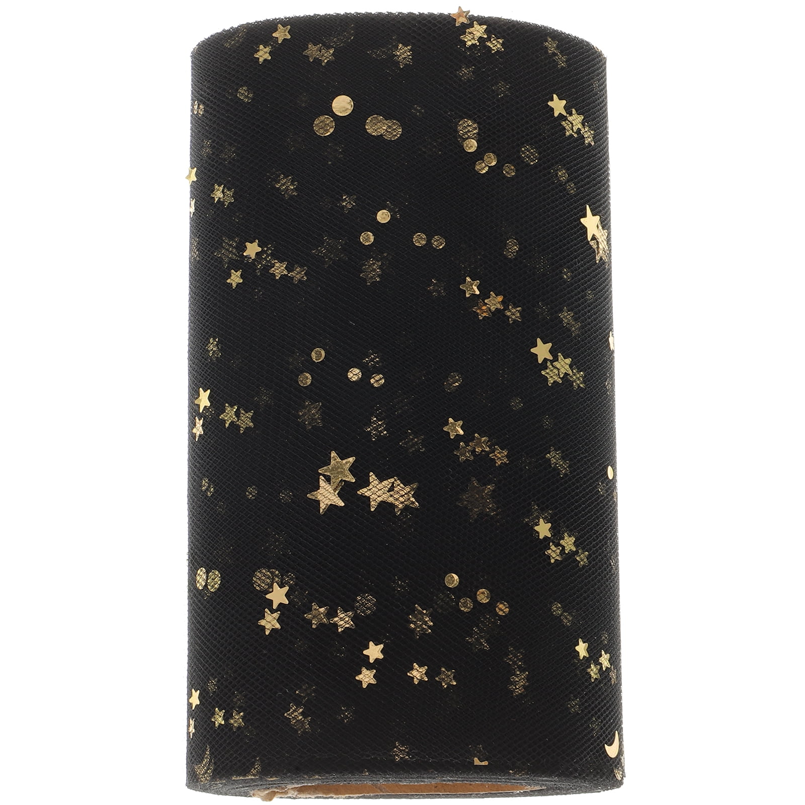Qiysamall Tulle Roll Spool Tulle Fabric Roll with Star Sequins for ...