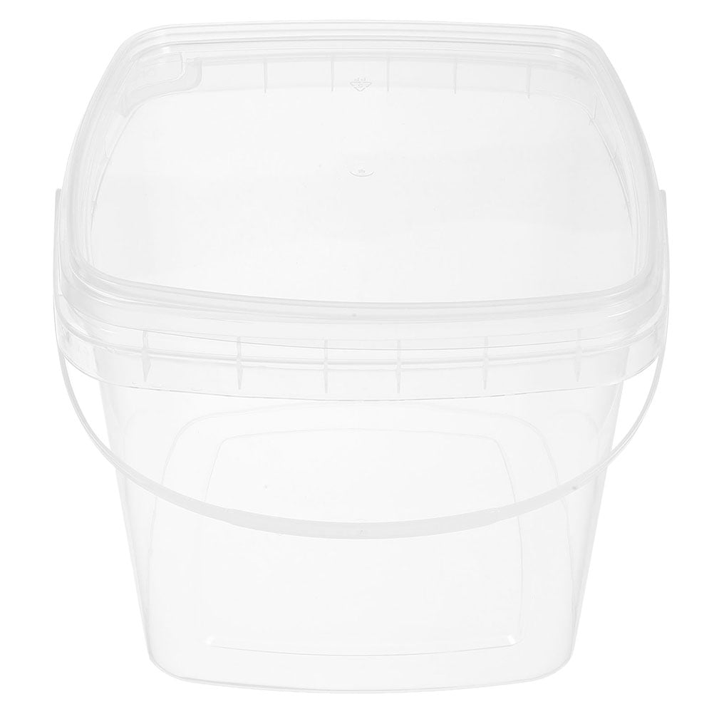 Qiysamall Water Food Bucket with Lid Handle Reusable Water Container ...