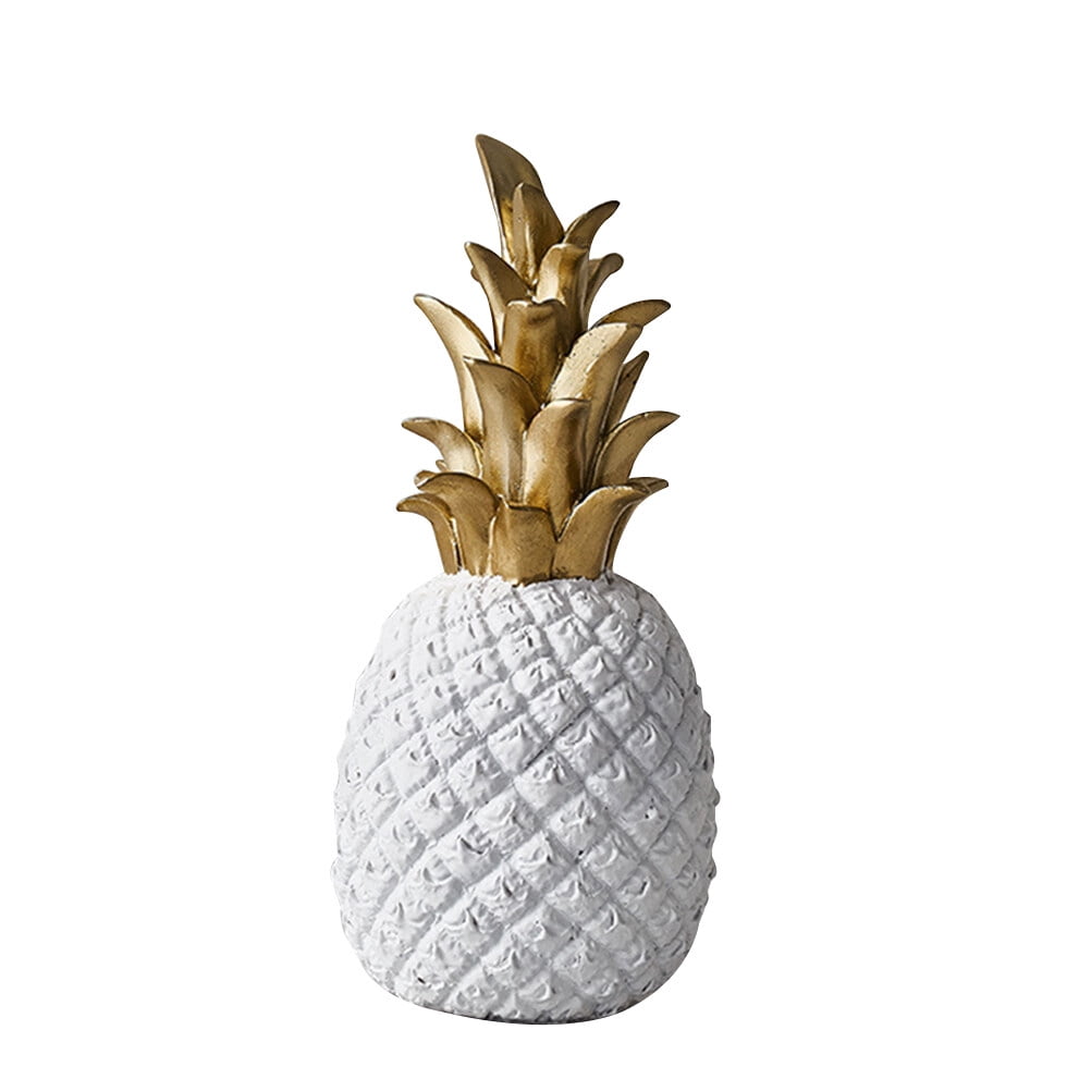 White Resin Pineapple Decoration for Home Desk or Showcase Indoor ...