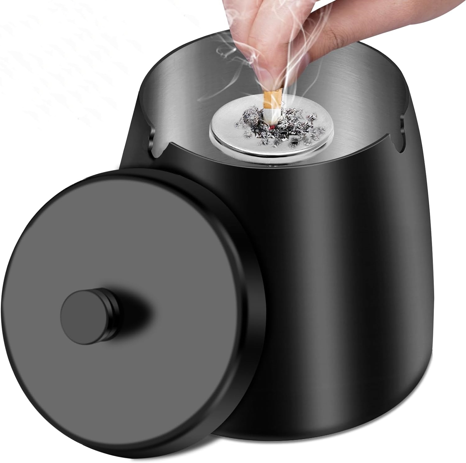 Global Industrial 1.5 Gal Flame Resistant Upright Plastic Outdoor ...