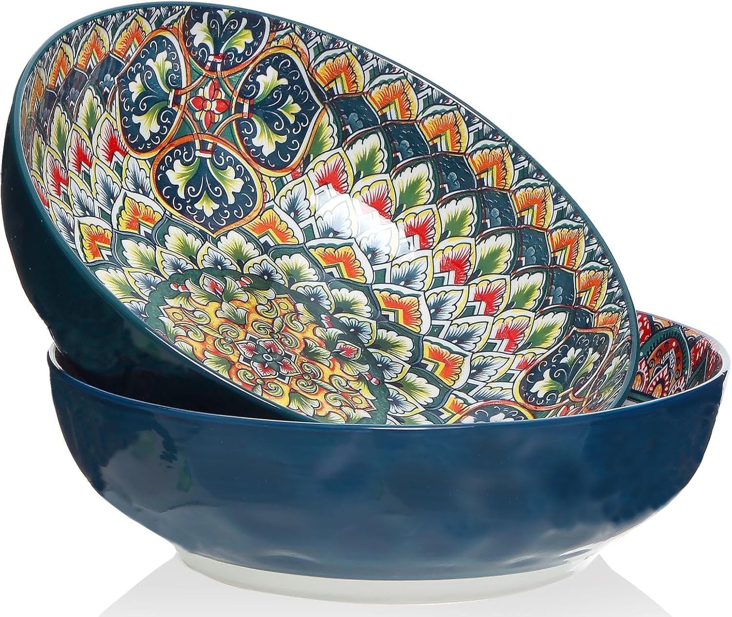 Qlans Large Serving Bowls, 75 oz 10.5 Inch Big Salad Bowl, Big Pasta ...