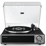Qlearsoul ONE-Q Vinyl Record Player (Black Edition), All-in-one HiFi ...