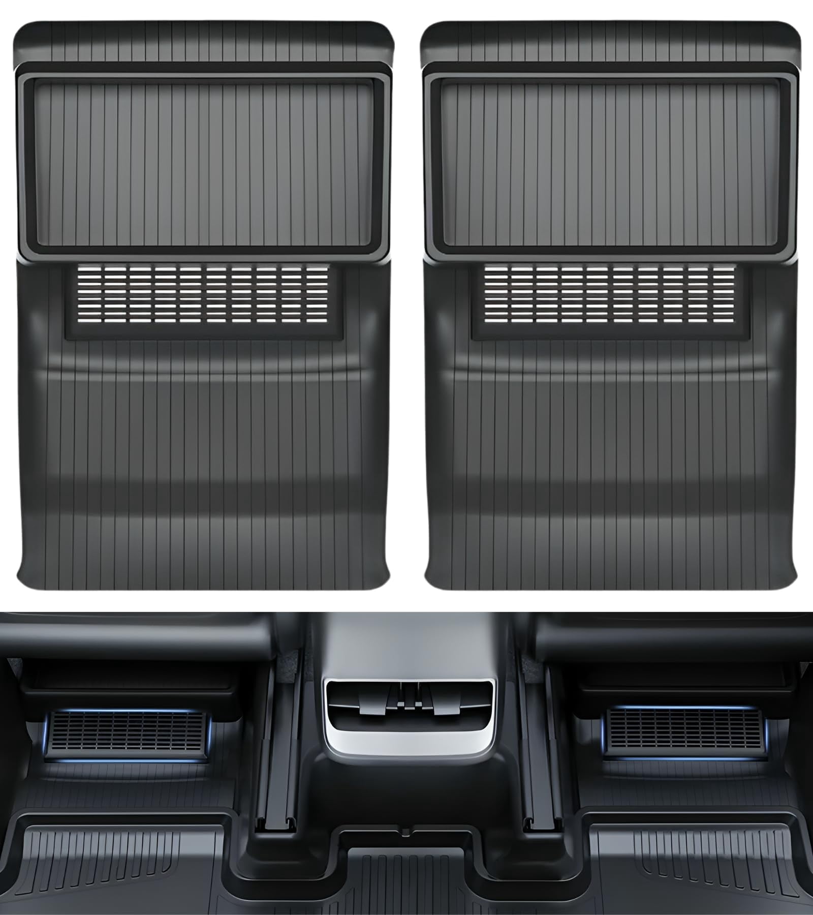 Qlhshop Car Under Seat Floor Air Vent Covers For Tesla Model Y 2020 ...