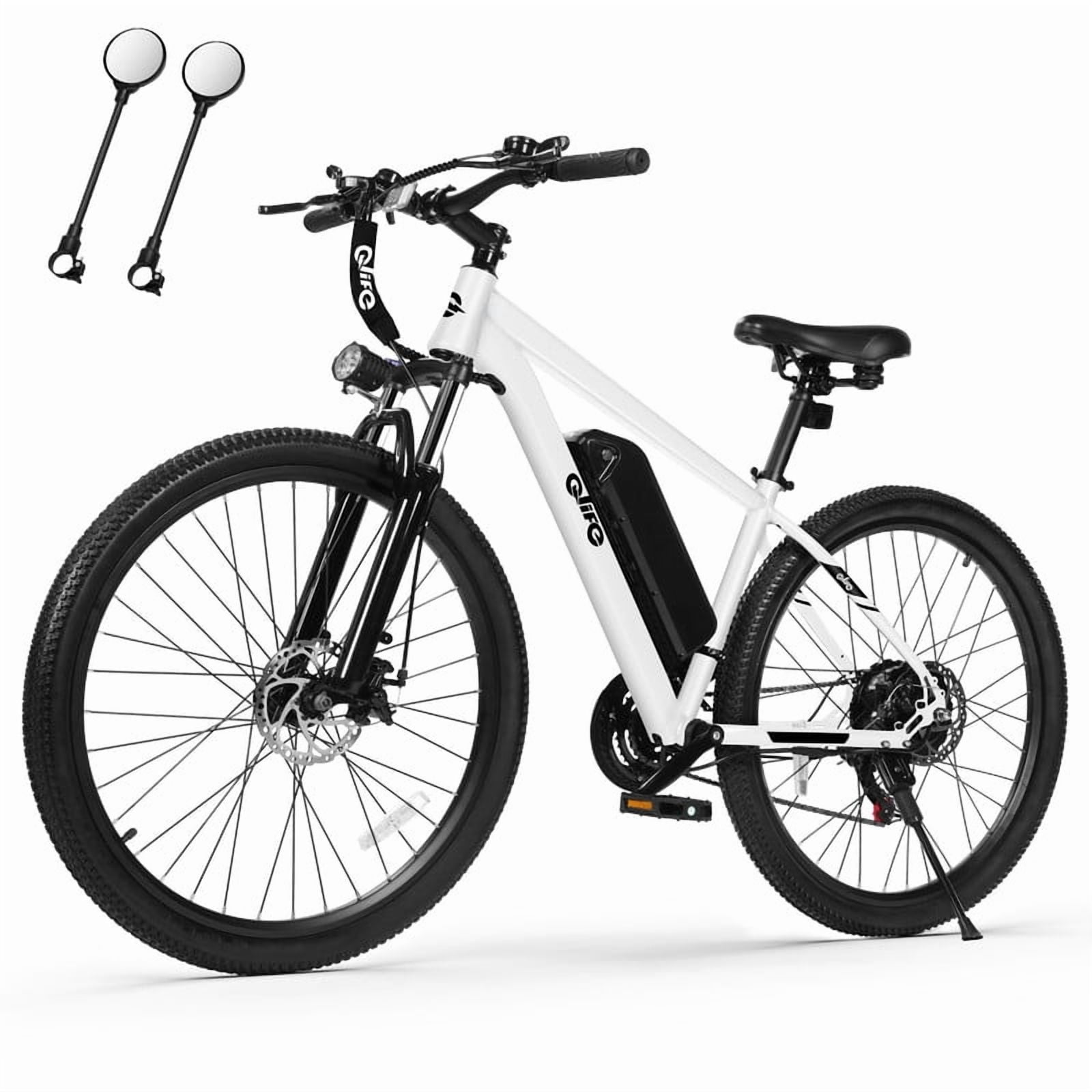 Qlife Racer Electric Bicycle for Adults, 21-Speed Mountain Ebike with ...