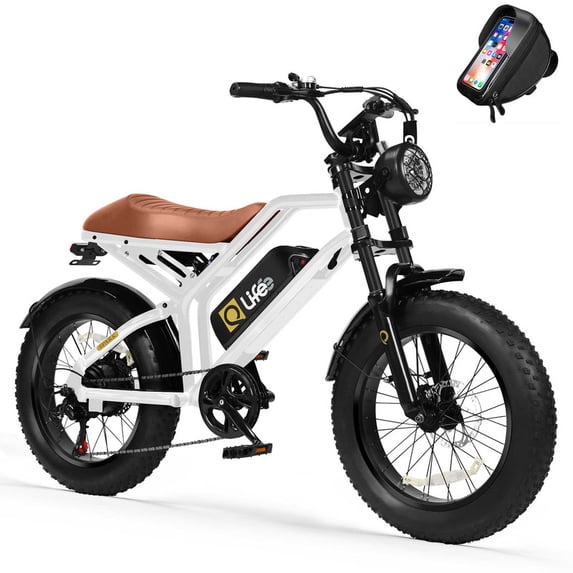 Qlife Spark Electric Bike for Adults, 1500W Peak Motor 20" Fat Tires ...