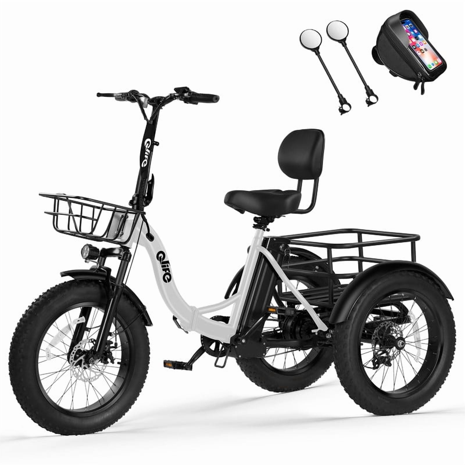 Qlife Triker Plus Electric Bike, Over 750W Brushless Motor Electric ...