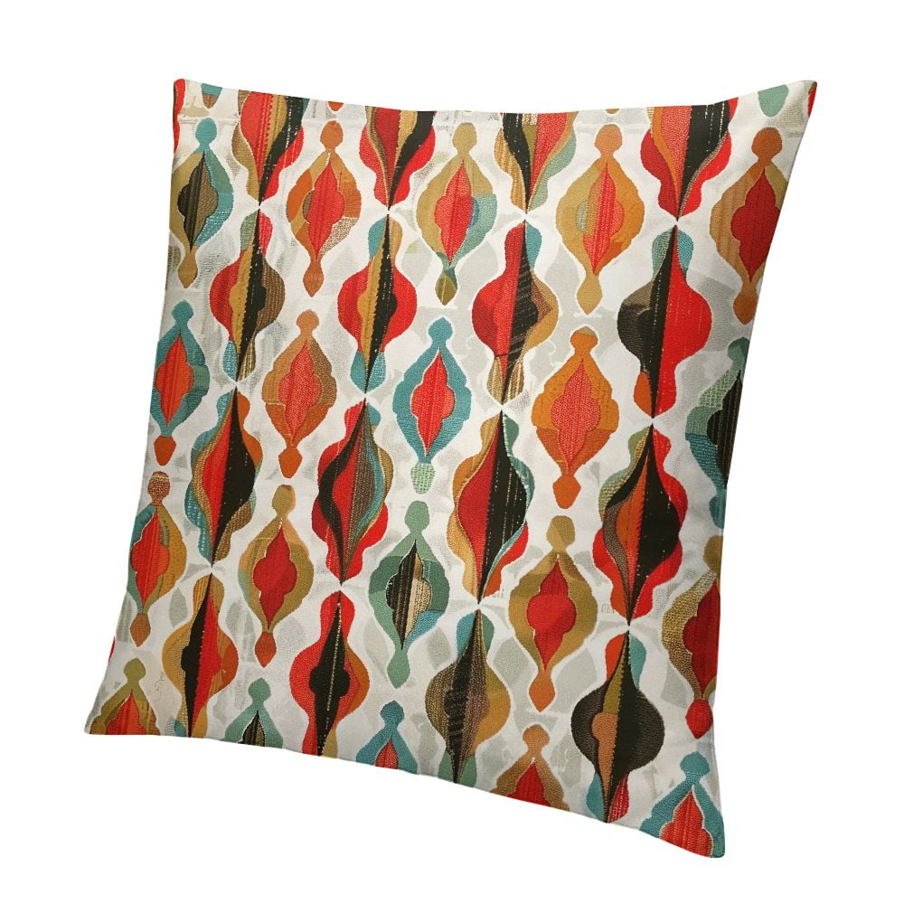 Qlo0ole Retro Throw Pillow Cushion Cover, and Style Geometric Round ...