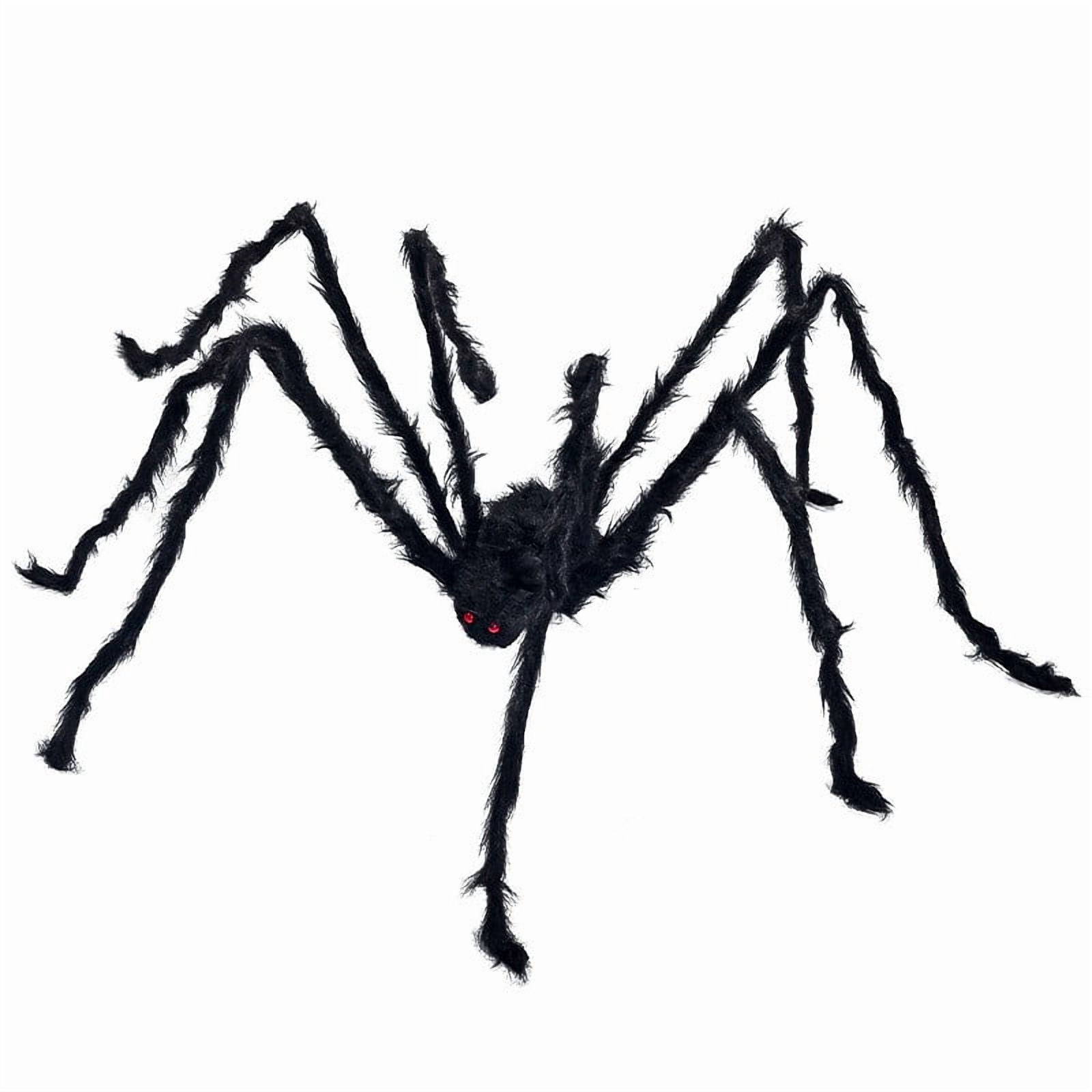 Qmly Halloween Decorations Giant Hairy Black Spider Halloween ...