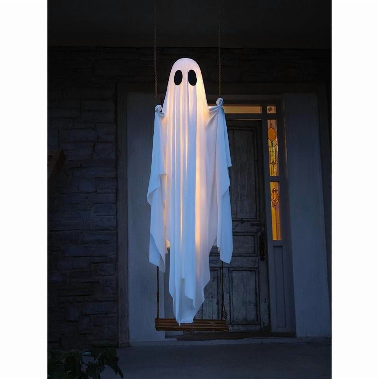 Qmly Halloween Decorations Outdoor - 5 FT Large Hanging Swing Ghost ...