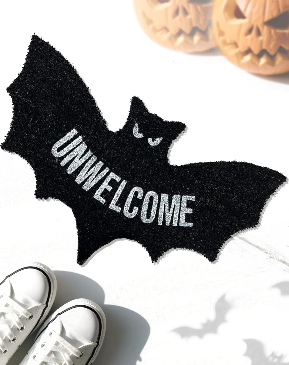 Qmly Midnight Shadows Unwelcome Bat Shaped Coir Mat – 2025 New ...