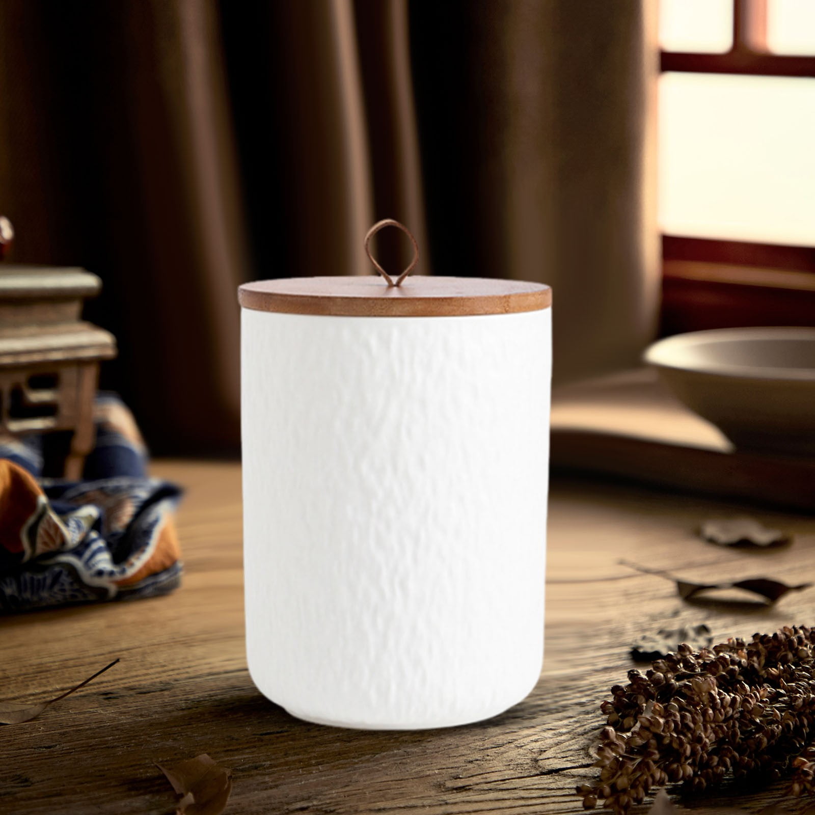 Qnjujn Airtight Ceramic Storage Jar - Sealed Container for Tea Coffee ...