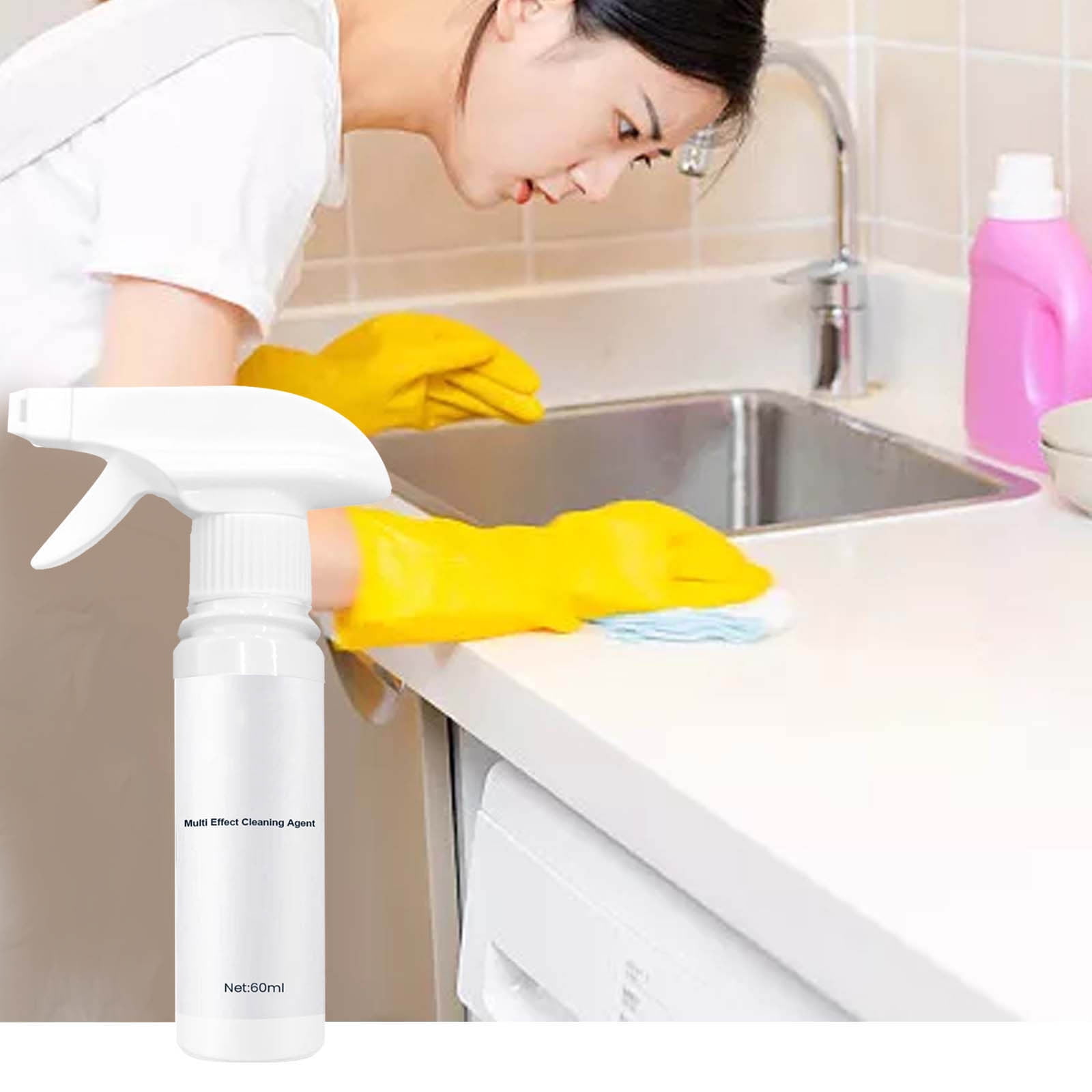 Qnjujn All-Purpose Cleaner Spray, Heavy Duty Degreaser for Kitchen ...