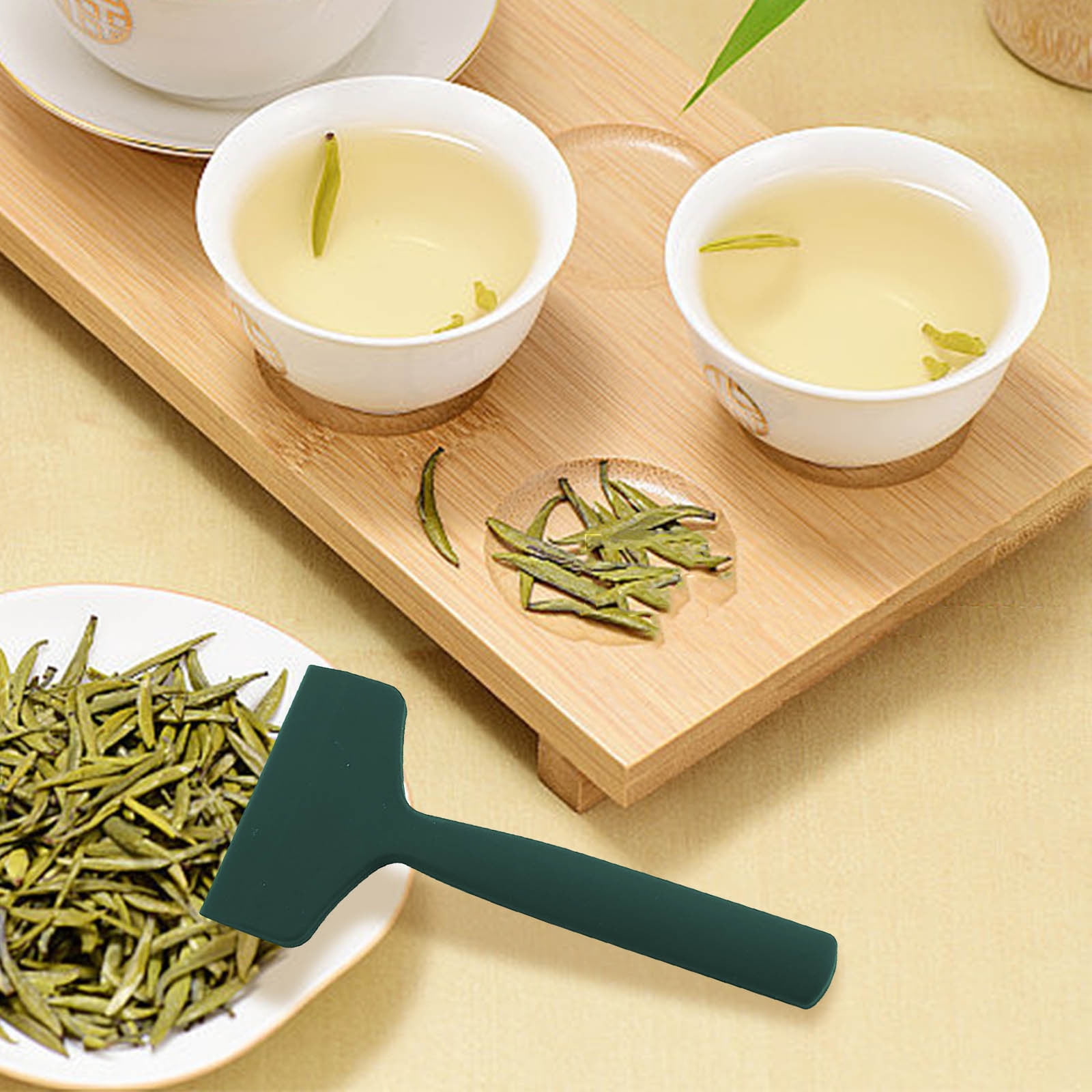 Qnjujn Household Silicone Tea Tongs, Heat-Resistant Tea Clip & Scraper ...